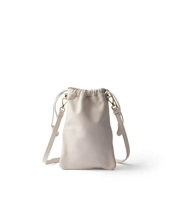 Prada Nappa Leather Pouch - Neutral