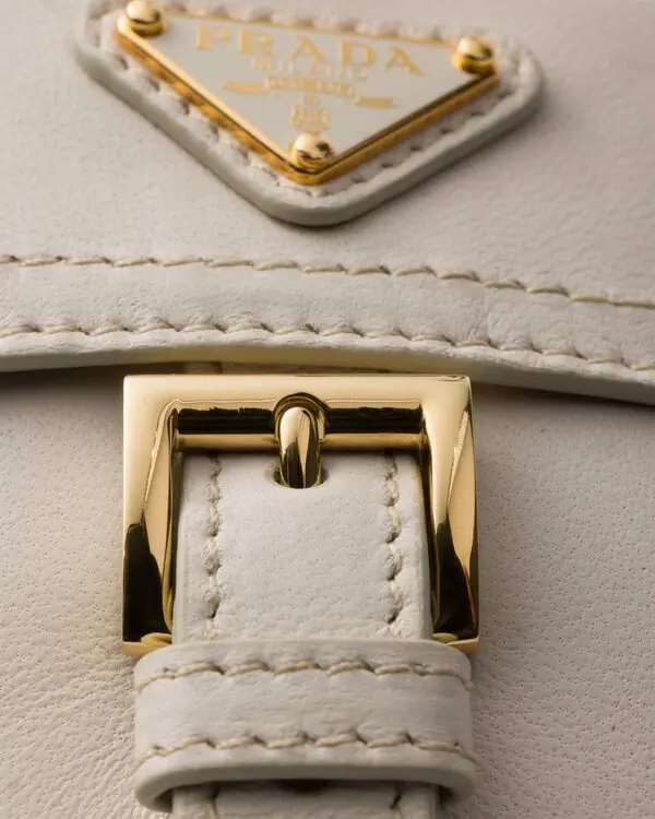 Prada Nappa Leather Pouch - Neutral