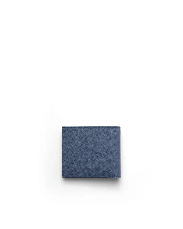 Prada Saffiano Leather Wallet - Blue