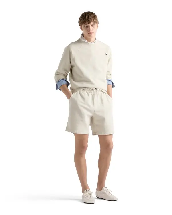 Prada Cotton Bermudas - Neutral