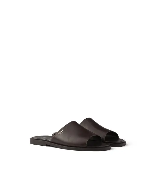 Prada Leather Slides