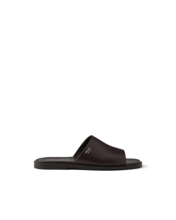 Prada Leather Slides