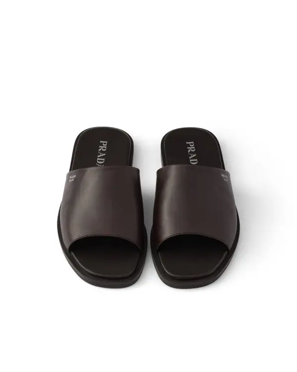 Prada Leather Slides