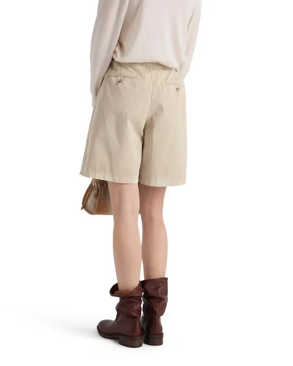 Prada Garment-dyed Old Gabardine Bermuda Shorts