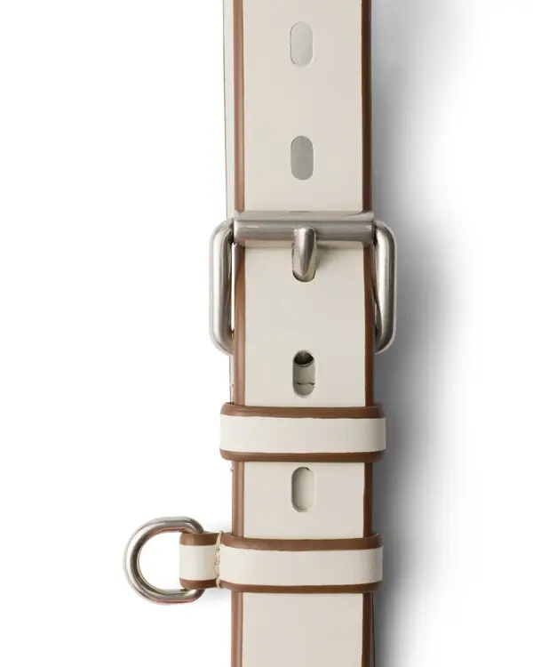 Prada Leather Belt - Neutral