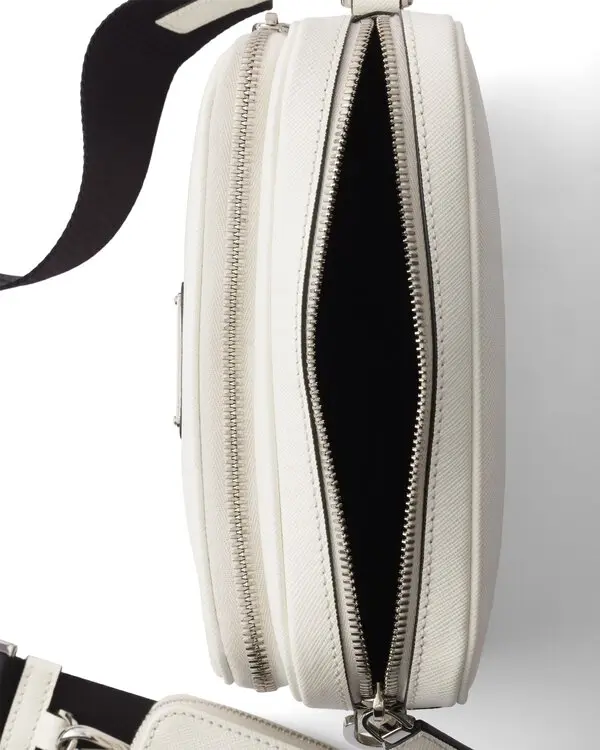 Prada Saffiano Leather Shoulder Bag - White