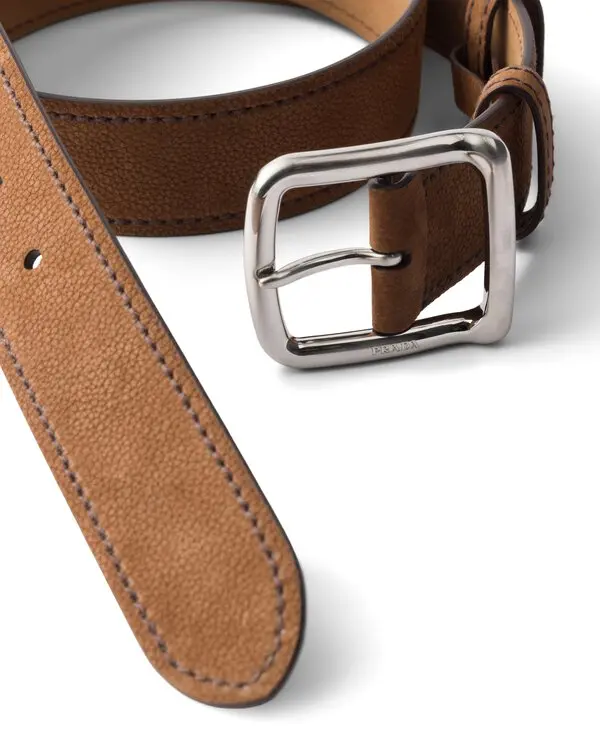 Prada Nubuck Leather Belt