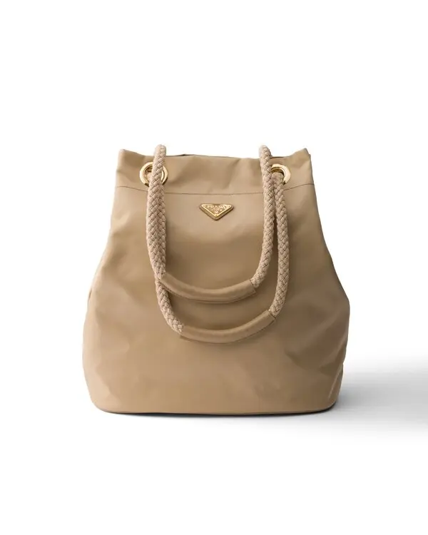 Prada Large Re-nylon Bucket Bag - Brown