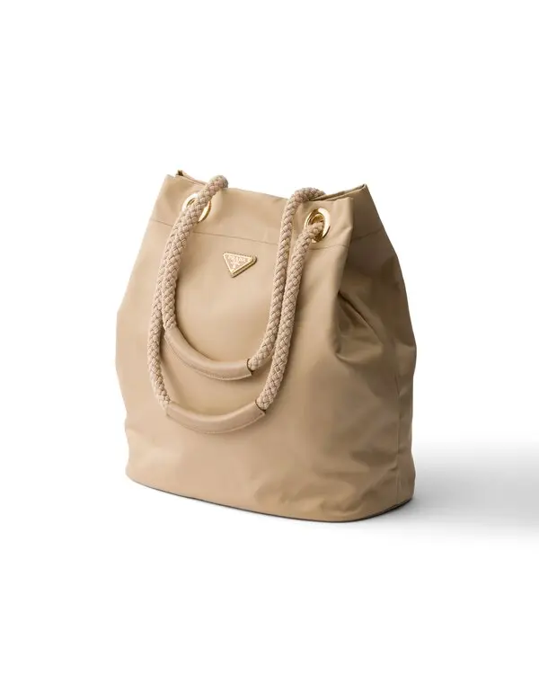 Prada Large Re-nylon Bucket Bag - Brown