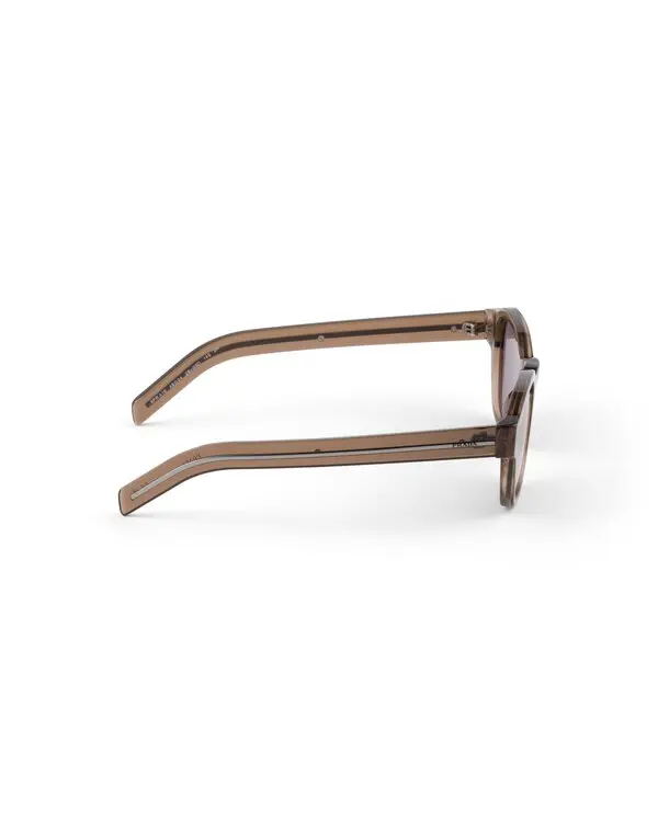 Prada Sunglasses With Iconic Metal Plaque - Lenses
