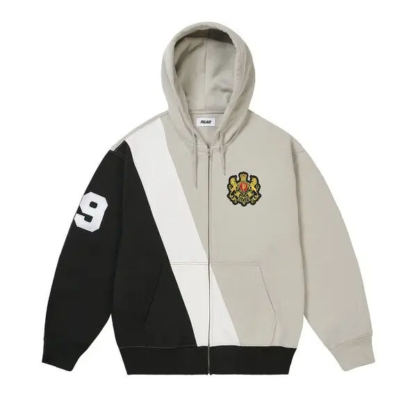 PALACE Established Zip Hood - Grey