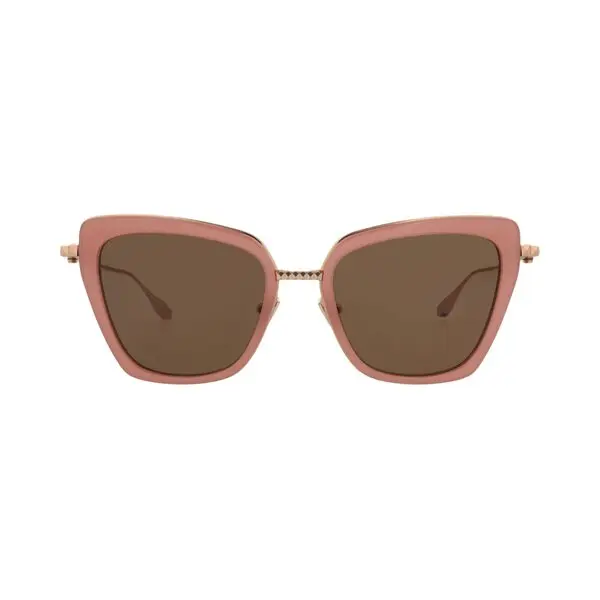 Valentino Garavani Cat Eye Acetate And Metal Sunglasses - Pink