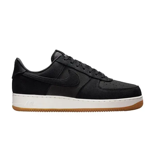 Nike Air Force 1 Low '07 Lv8 Canvas Sneakers - Black