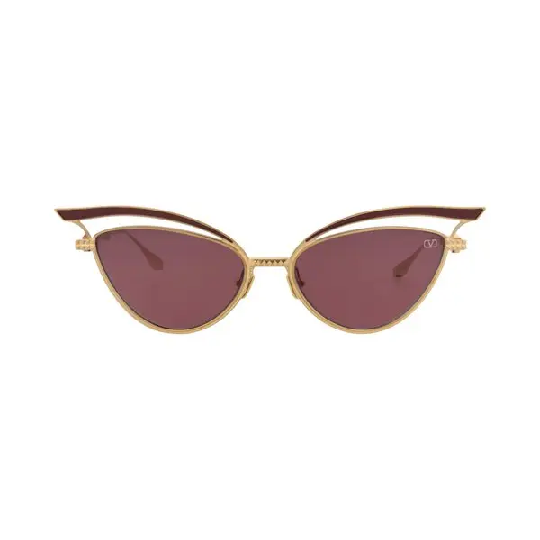 Valentino Garavani Cat Eye Sunglasses - Gold