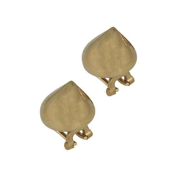 FERRAGAMO Small Sculptural Clip-on Earrings - Gold