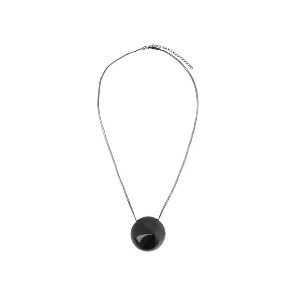 FERRAGAMO Sculptural Pendant Necklace - Black