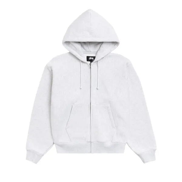 StÜssy Basic Diamond Zip Hoodie - Grey