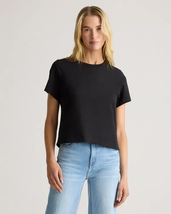 Quince Boxy Crewneck T-shirt