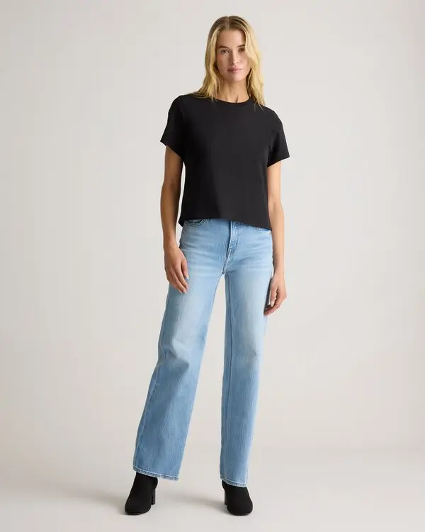 Quince Boxy Crewneck T-shirt