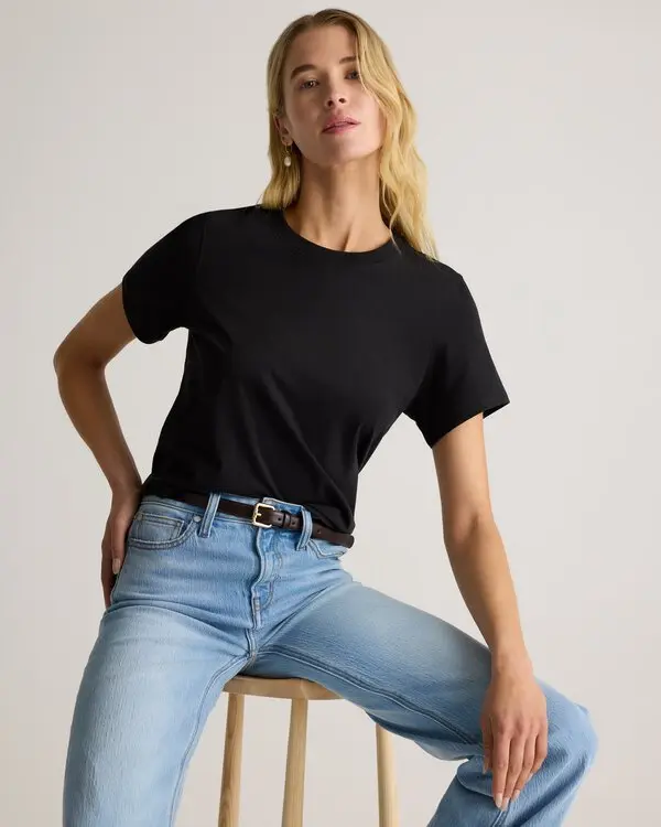 Quince Boxy Crewneck T-shirt