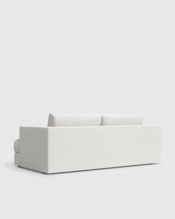Quince Sierra Curved Arm Sofa In Performance Boucl - Fern