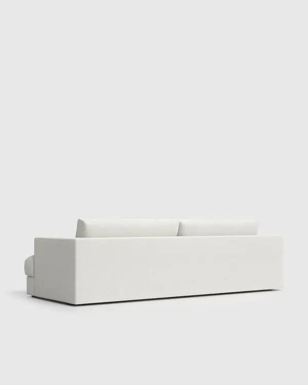 Quince Sierra Curved Arm Sofa In Performance Boucl - Fern