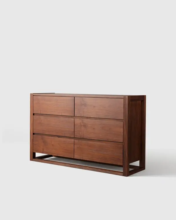 Quince Solid Wood Frame 6-drawer Dresser
