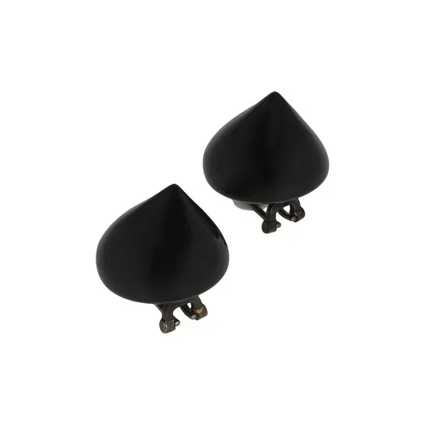 FERRAGAMO Medium Sculptural Clip On Earrings - Black