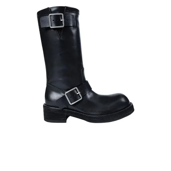 ANN DEMEULEMEESTER Sarith Engineer Biker Buckle Boots