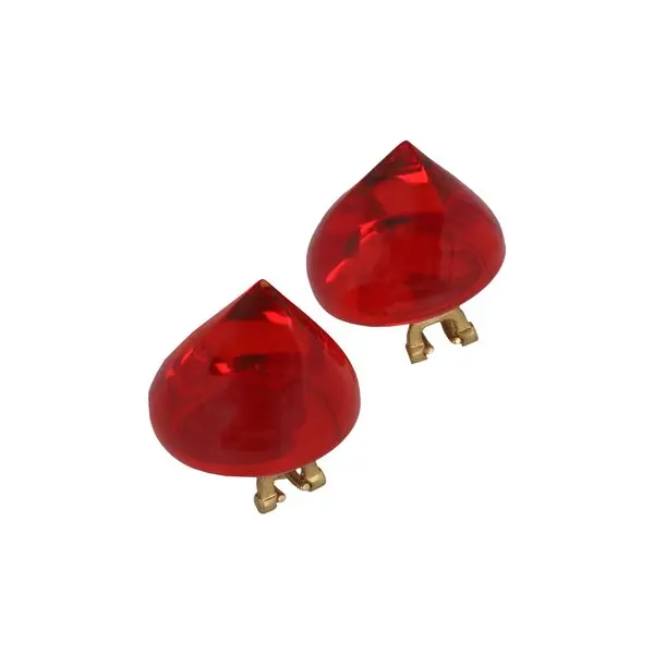FERRAGAMO Medium Sculptural Clip On Earrings - Red