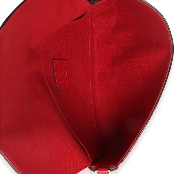 LOUIS VUITTON Monogram Empreinte Félicie Pochette - Red