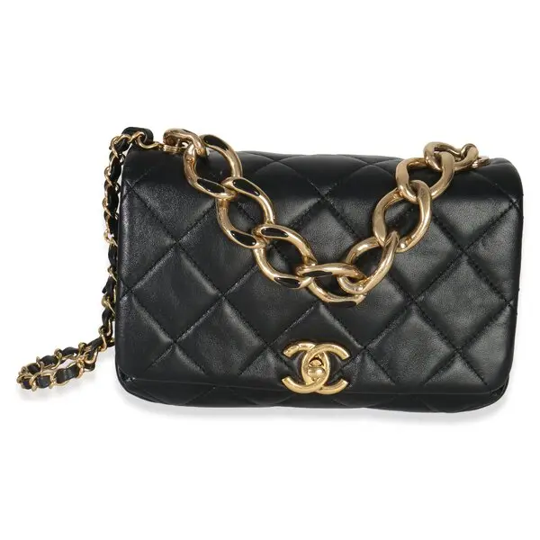 Chanel Quilted Flap Bag - Black