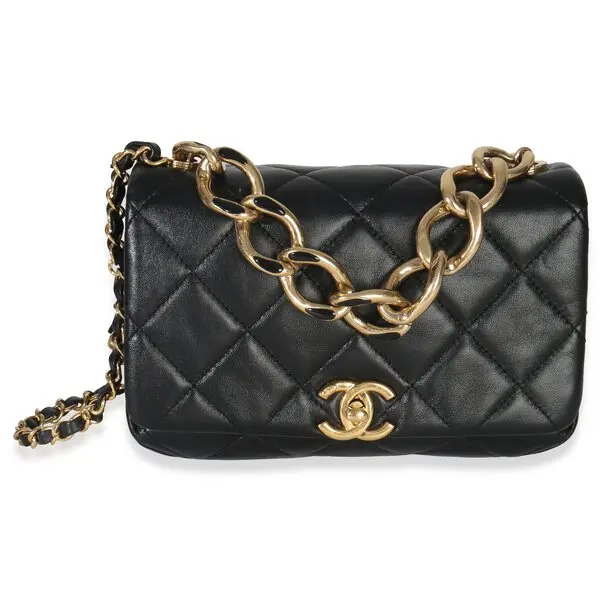 Chanel Quilted Flap Bag - Black