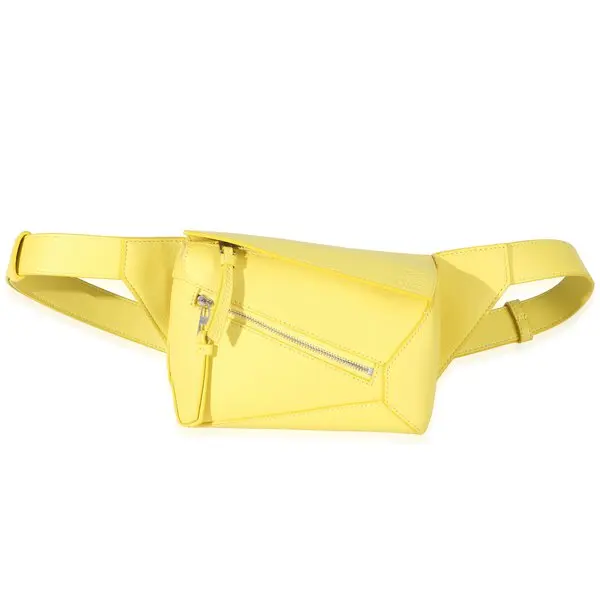 Loewe Calfskin Puzzle Edge Bumbag - Yellow