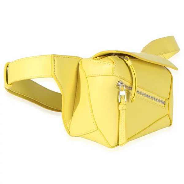 Loewe Calfskin Puzzle Edge Bumbag - Yellow