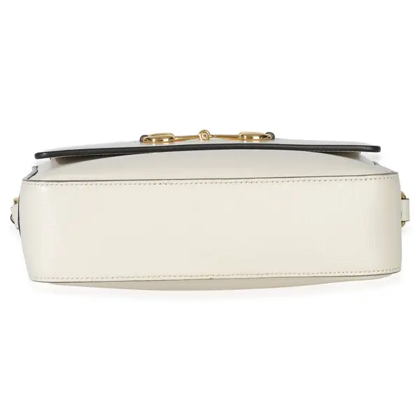 Gucci 1955 Horsebit Shoulder Bag - White