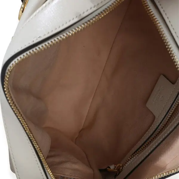 Gucci 1955 Horsebit Shoulder Bag - White