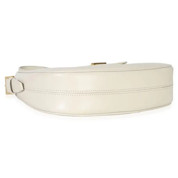 Saint Laurent Cream Le Fermoir Hobo