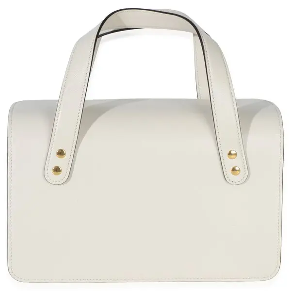 Gucci Horsebit 1955 Top Handle Bag - White