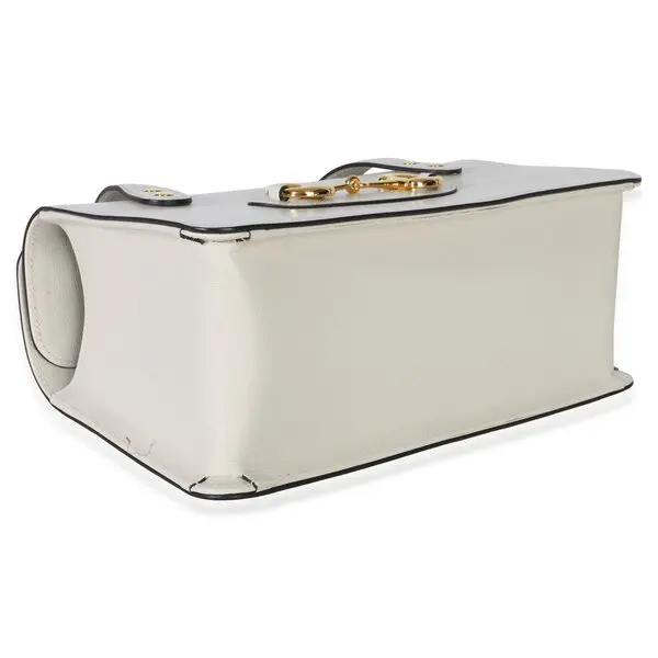 Gucci Horsebit 1955 Top Handle Bag - White