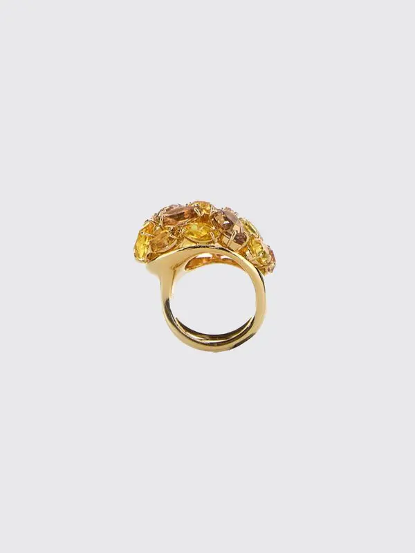 SWAROVSKI Cocktail Ring With Multi-colored Stones - Silver
