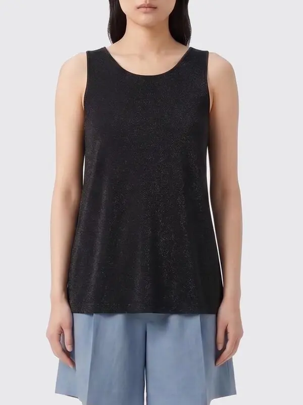 Brunello Cucinelli Cashmere And Silk Basic Top - Black