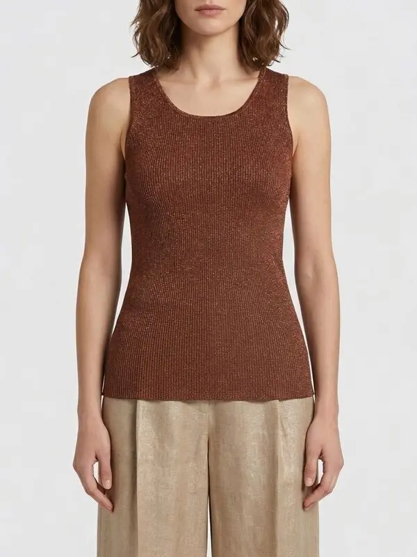 Brunello Cucinelli Cashmere And Silk Basic Top - Red
