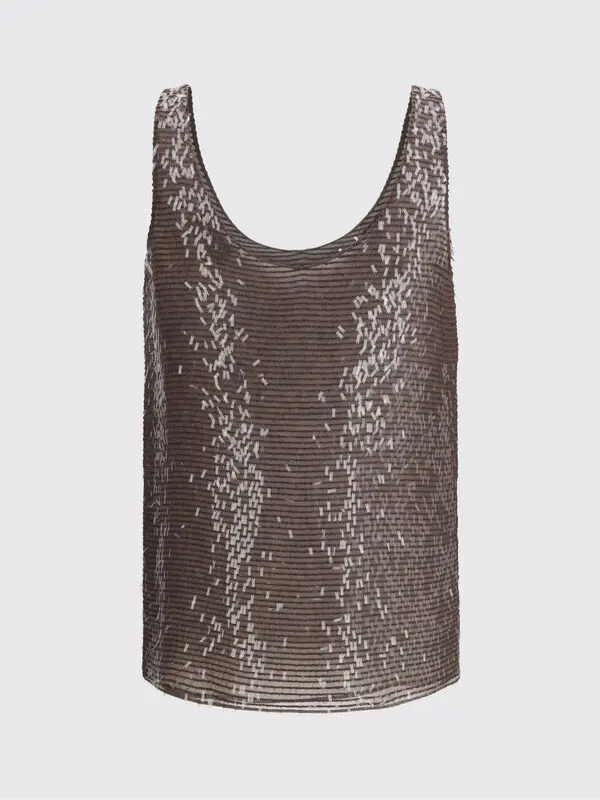 Brunello Cucinelli Embellished Sleeveless Top