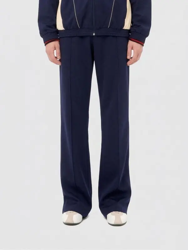 Valentino Garavani Cotton Blend Jogging Pants - Blue