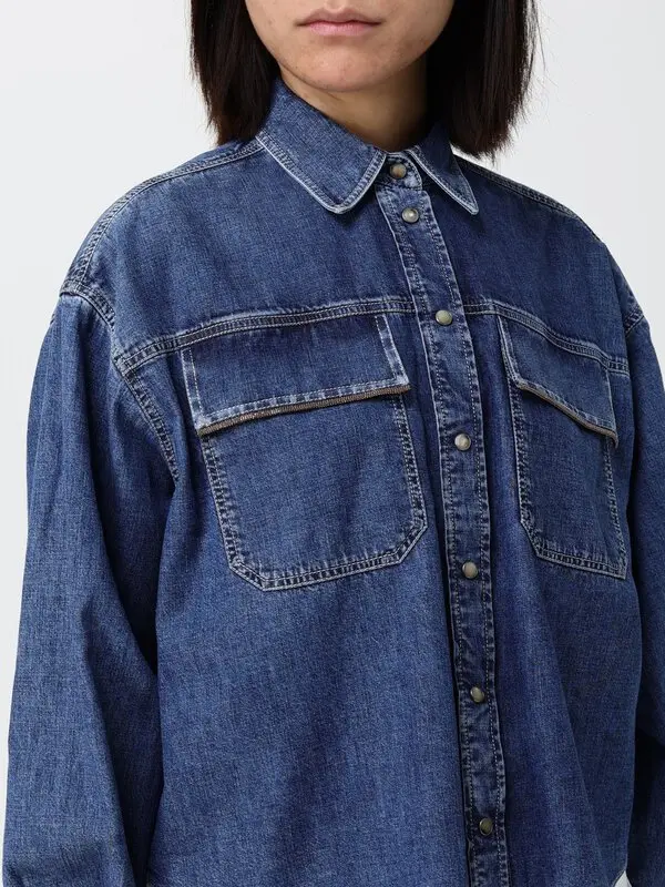 Brunello Cucinelli Cotton Denim Shirt