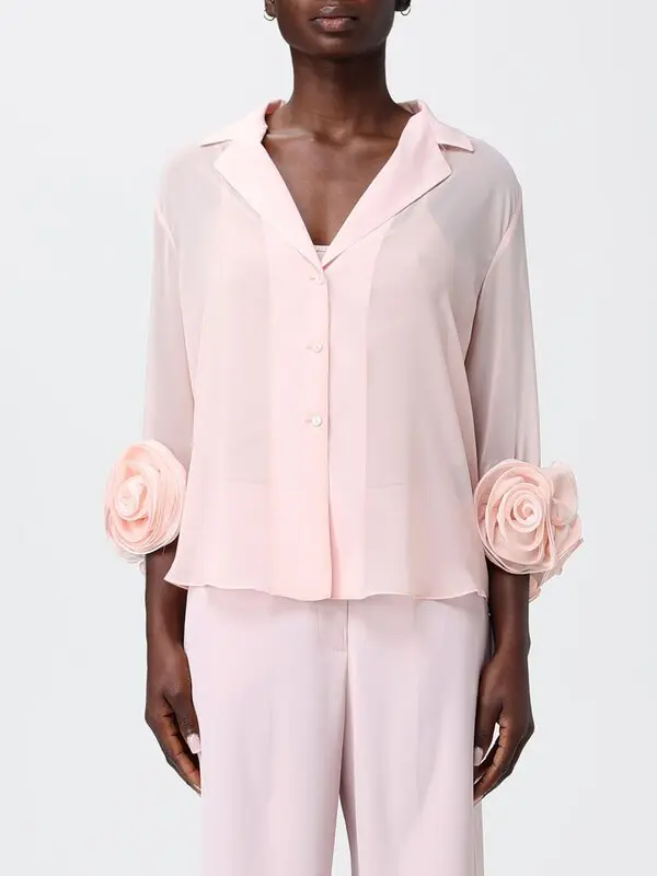 H COUTURE Embellished Shirt - Peach