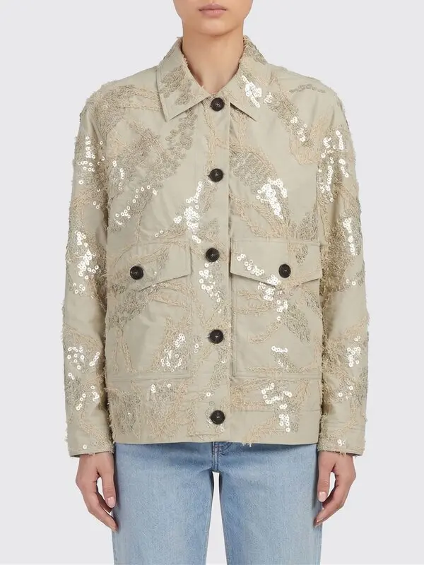 Brunello Cucinelli Embellished Jacket - Cream