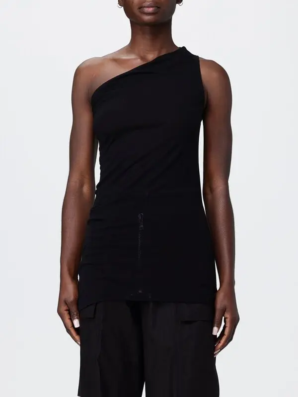Rick Owens One-shoulder Top - Black