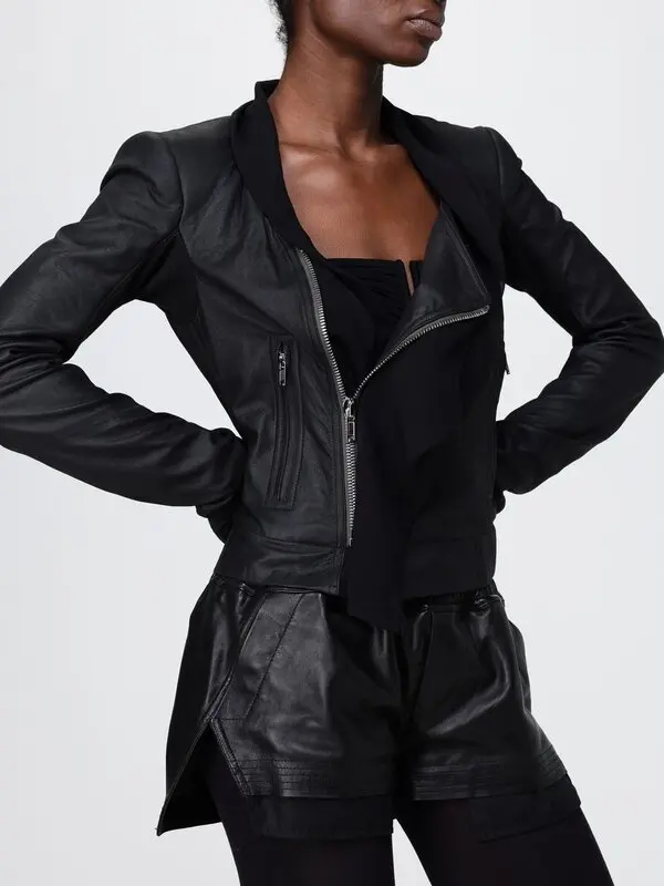 Rick Owens Naska Leather Biker Jacket